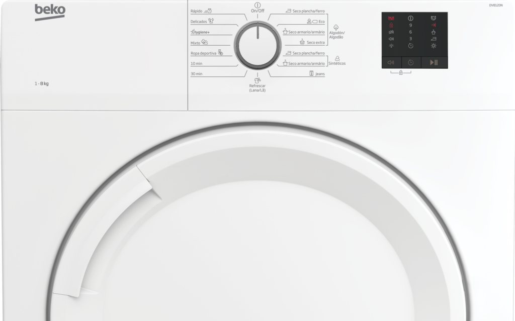 Secarropas Beko DV 8120 N, 8 kgs, por evacuación. - Nelson Sobrero